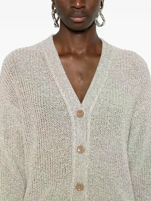Herno Sequin-embellished V-neck Cardigan