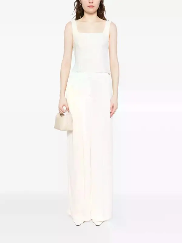 Goen.j Cream White Palazzo Pants - Neutrals