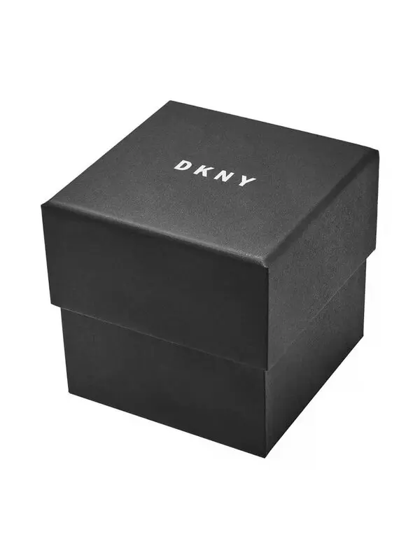 Dkny Stainless Steel Crystal-embellished Link Watch
