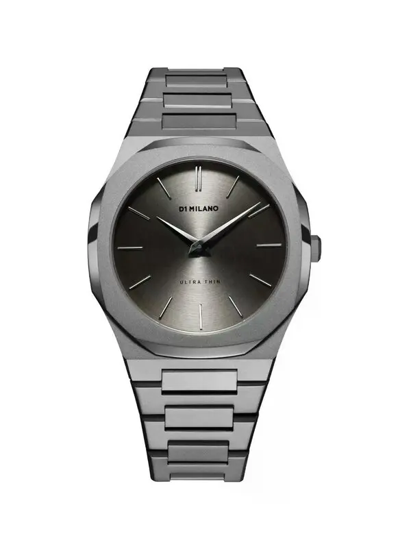 D1 MILANO Ultra Thin Anthracite Stainless Steel Watch - Grey