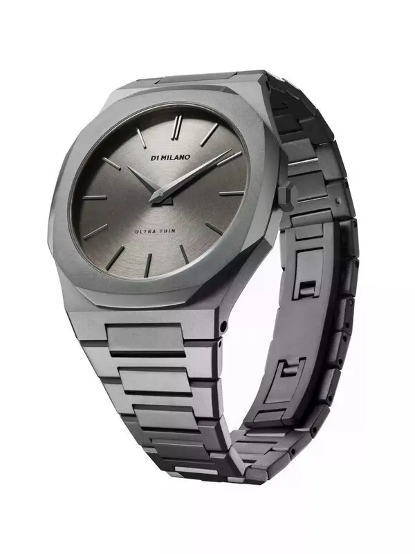 D1 MILANO Ultra Thin Anthracite Stainless Steel Watch