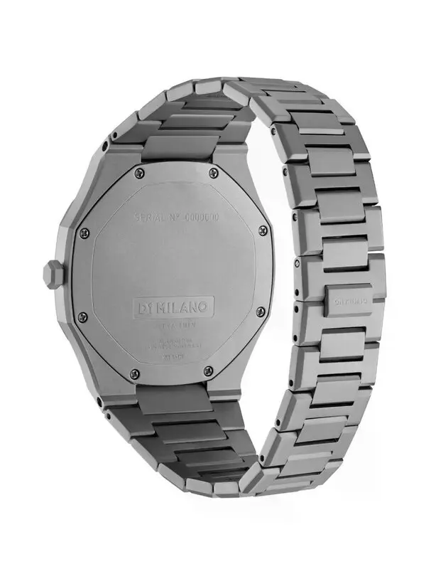 D1 MILANO Ultra Thin Anthracite Stainless Steel Watch