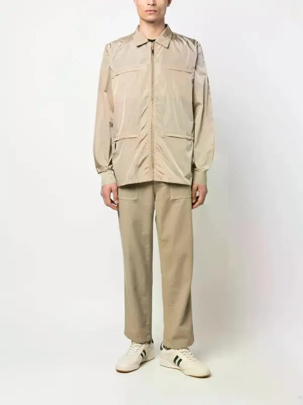 Rains Zip-up Shirt Jacket - Neutrals