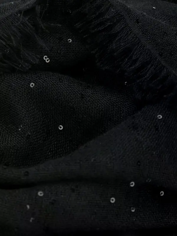 Brunello Cucinelli Sequin Embellished Scarf