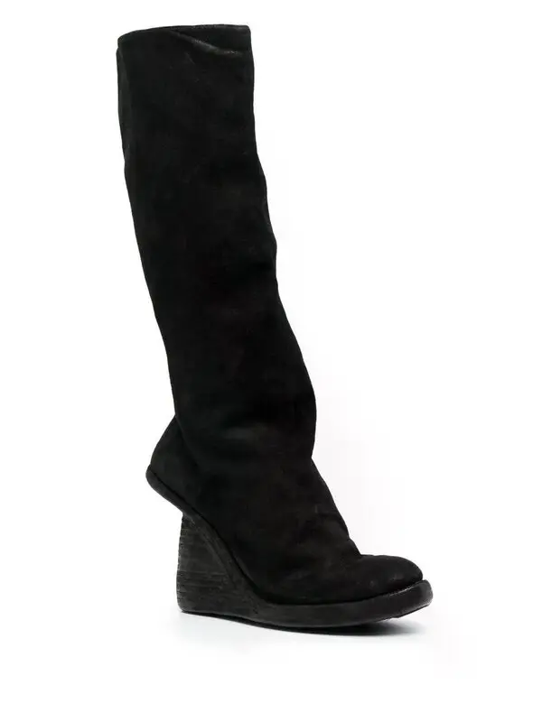 Guidi Asymmetric Heel Knee Boots
