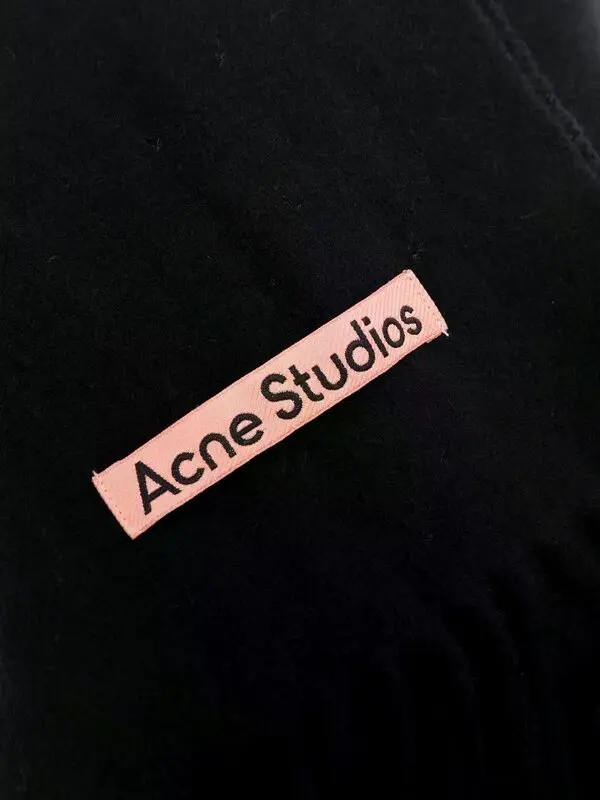 Acne Studios Fringe Wool Scarf – Narrow