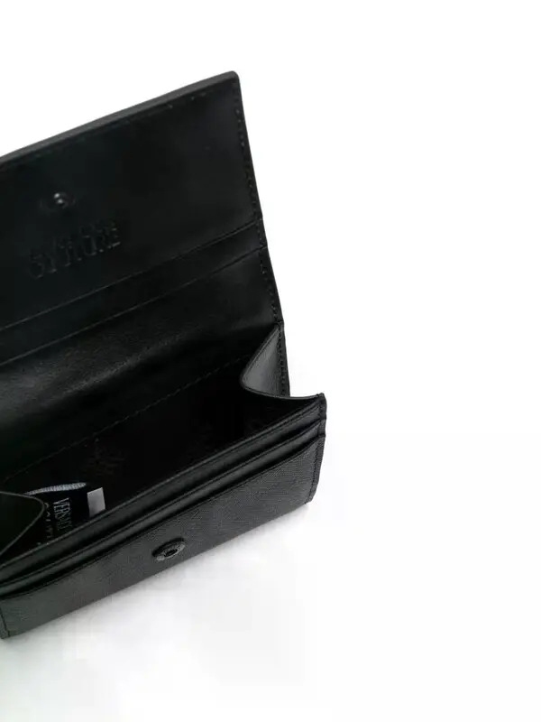 Versace Logo-plaque Leather Wallet