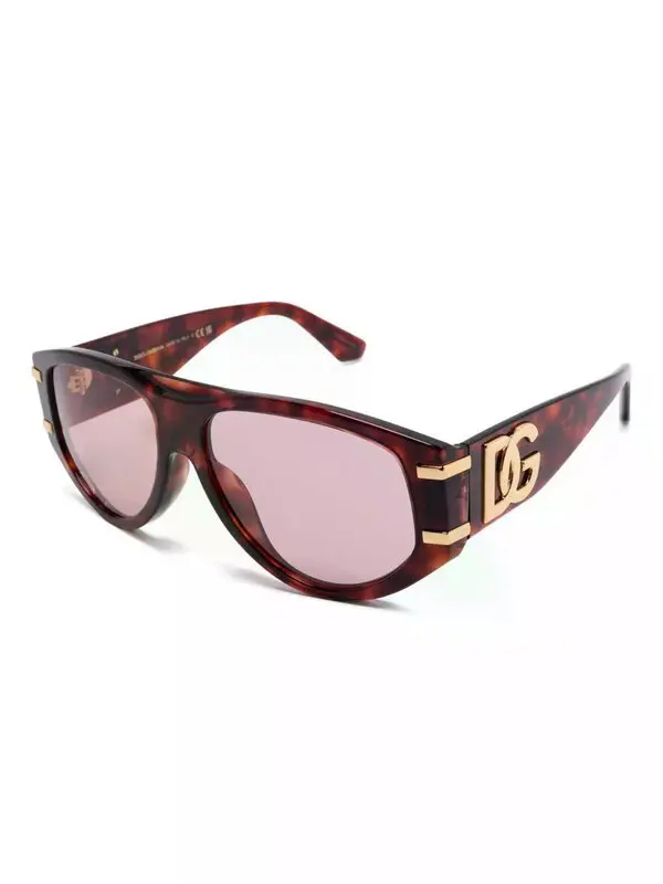 Dolce & Gabbana Pilot Frame Sunglasses - Red
