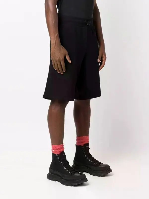 Moschino Cotton Embroidered Logo Jogger Shorts