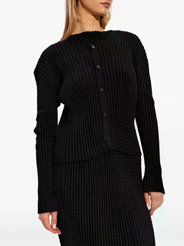 Issey Miyake Pleated Cardigan