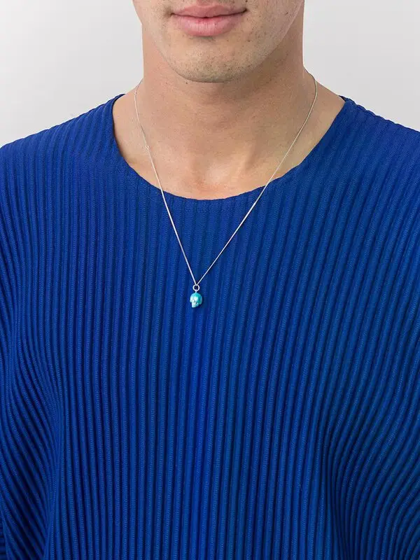 TRUE ROCKS Skull Pendant Necklace - Silver
