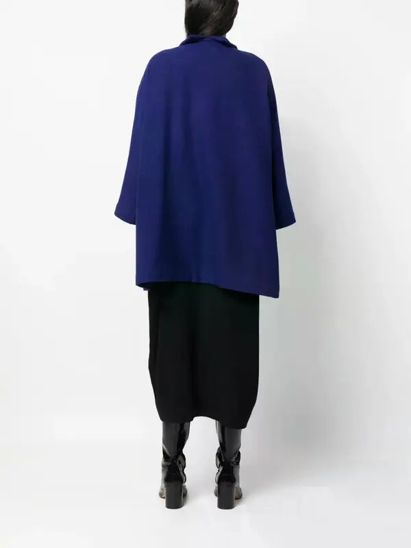 DANIELA GREGIS Wool Bell-sleeve Coat