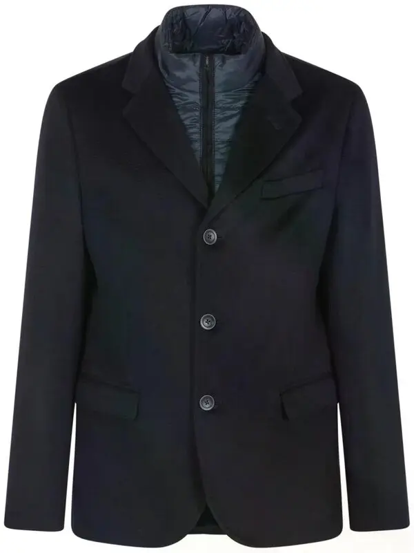 Herno Button-fastening Layered Jacket