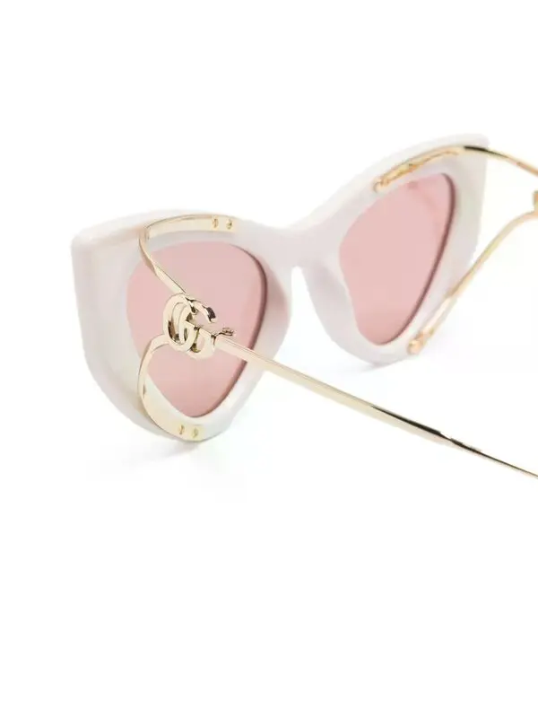Gucci Double G Cat-eye Sunglasses - Neutrals