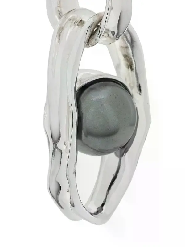 COUP DE COEUR Liquid Pearl Chained Earrings