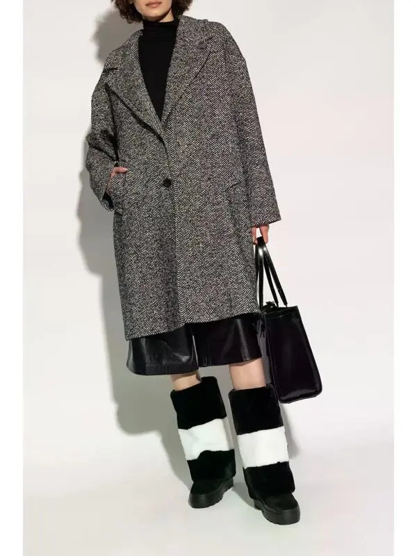 Casadei Calf Leather And Faux-fur Boots