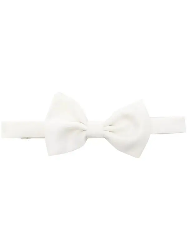 Tagliatore Satin Bow Tie - Neutrals