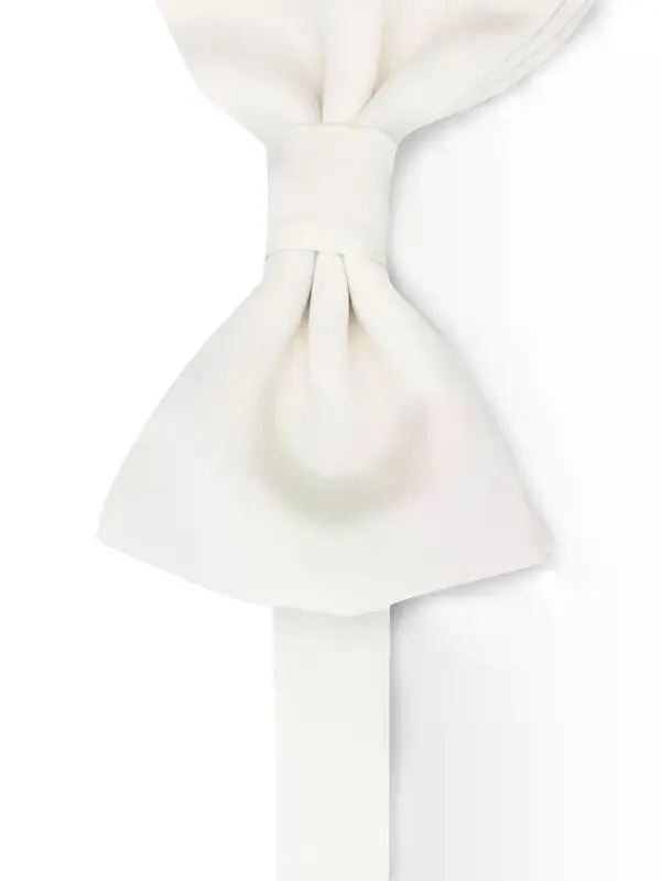 Tagliatore Satin Bow Tie - Neutrals