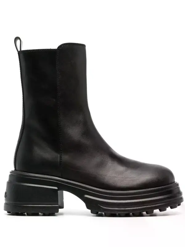 TOD'S Gomma 84k Leather Ankle Boots