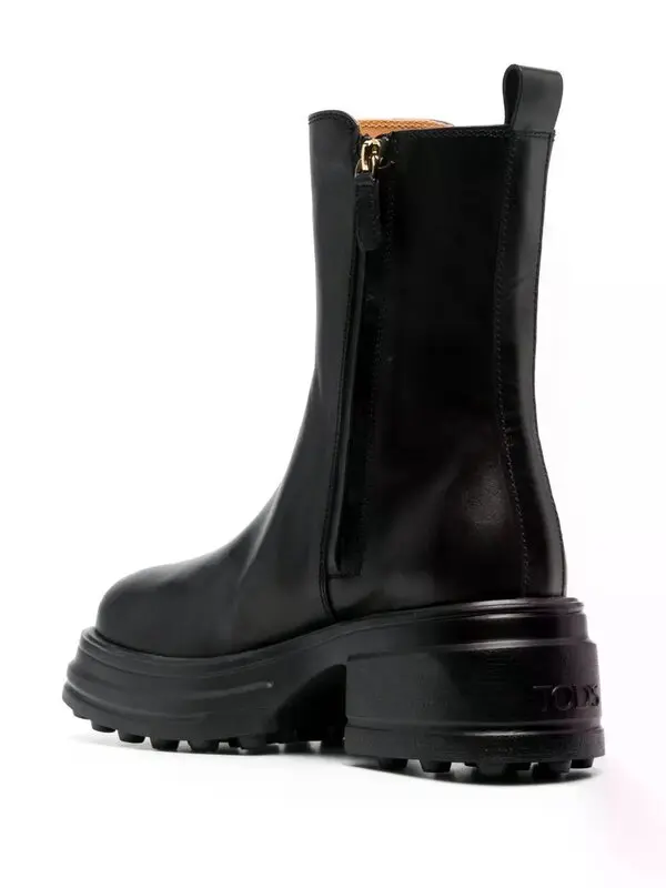 TOD'S Gomma 84k Leather Ankle Boots