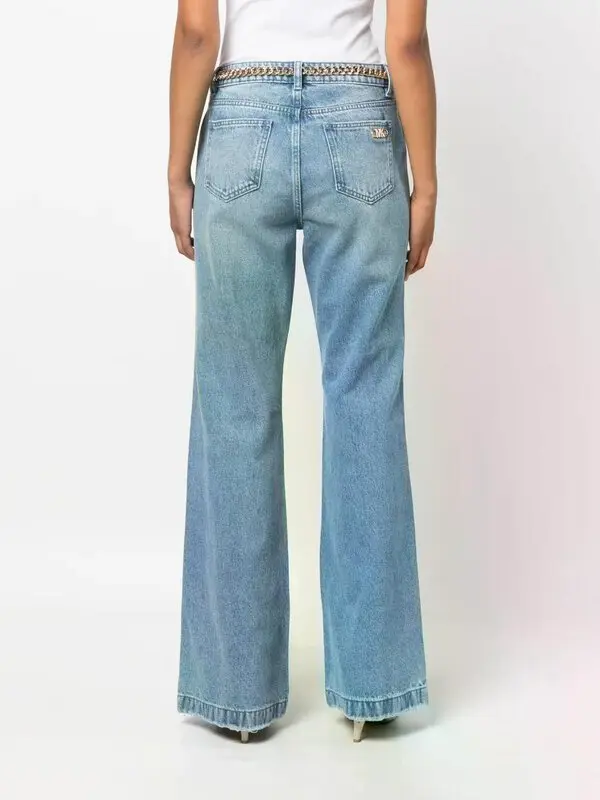 Michael Kors Belted Bootcut Jeans