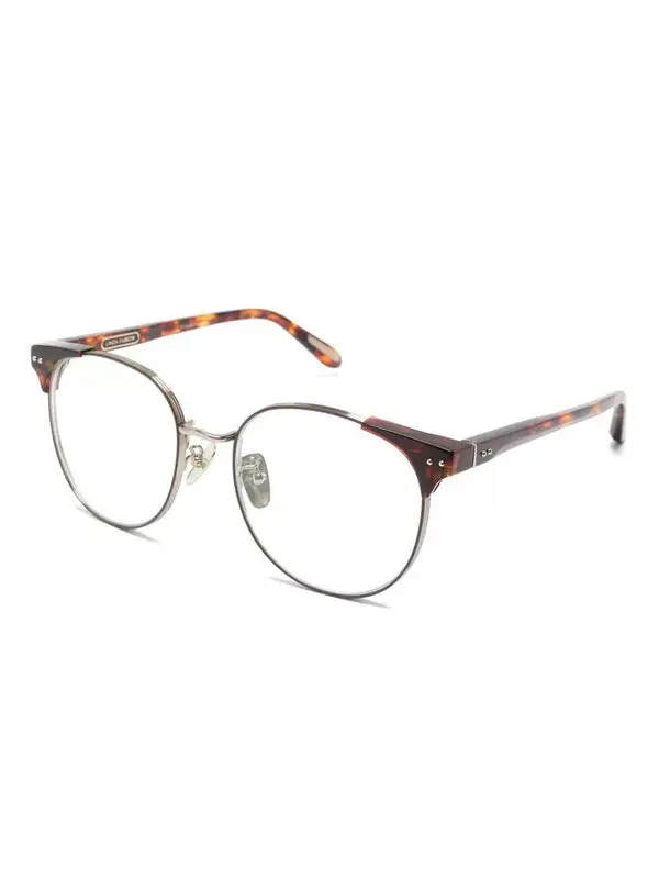 Linda Farrow Spence Square-frame Glasses - Silver