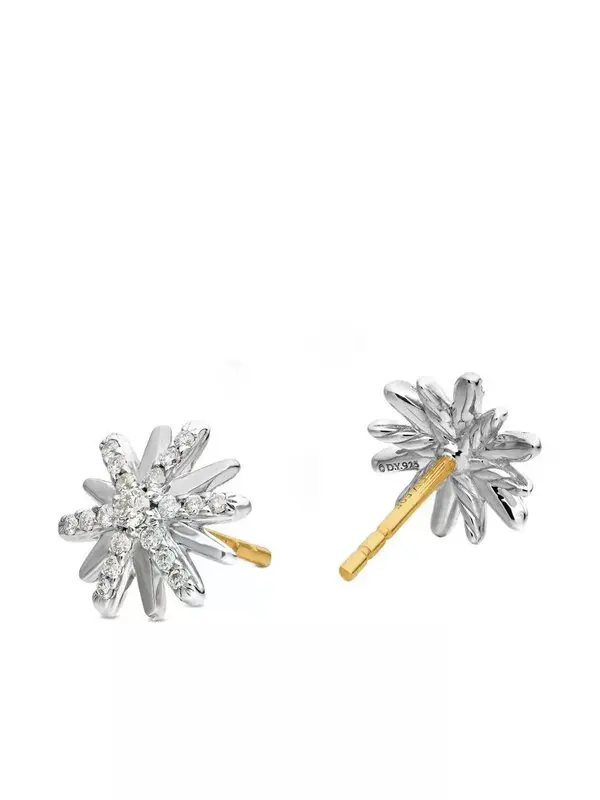 David Yurman Petite Starburst Diamond Stud Earrings