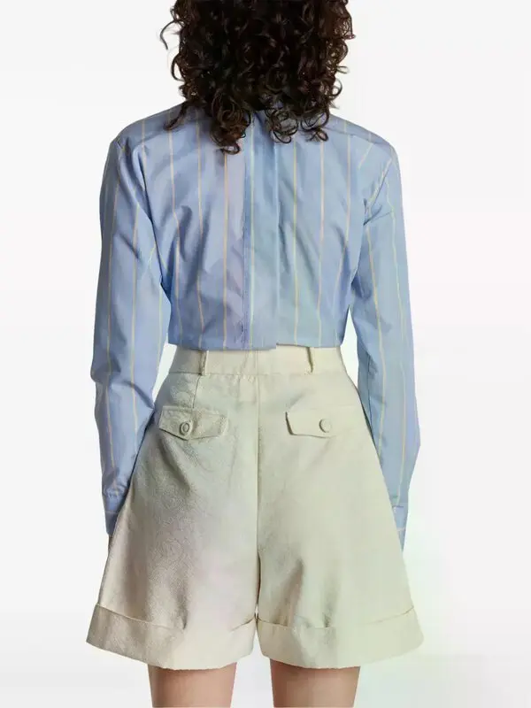 DESTREE Gathered Detail Striped Blouse