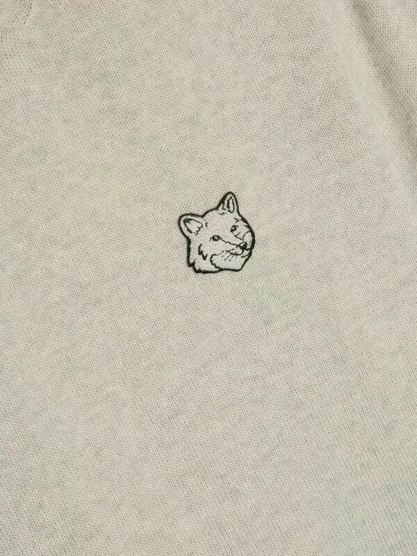Maison Kitsuné Logo-embroidered Merino Jumper