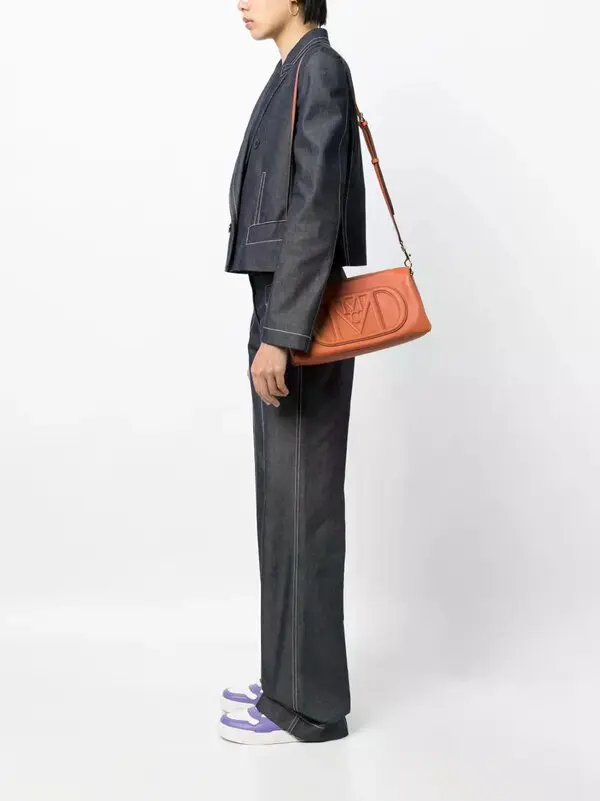 Mcm Small Travia Shoulder Bag - Brown