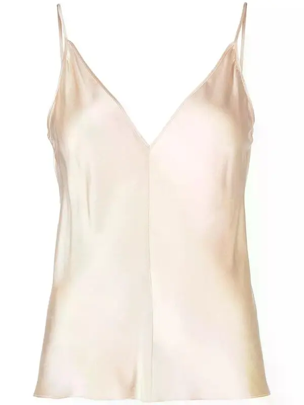 Voz V-neck Silk Camisole Top