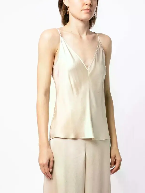 Voz V-neck Silk Camisole Top