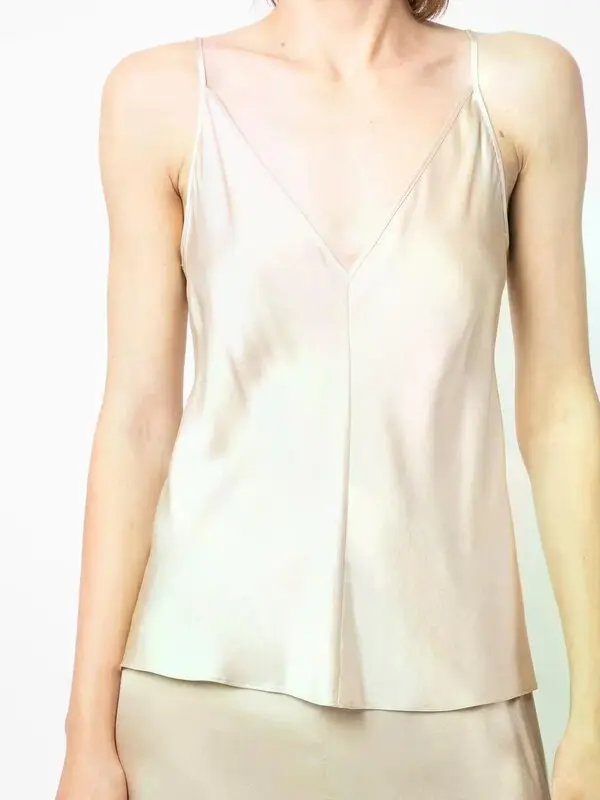 Voz V-neck Silk Camisole Top