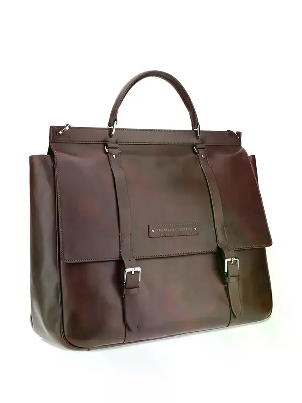 Brunello Cucinelli Leather Briefcase Bag
