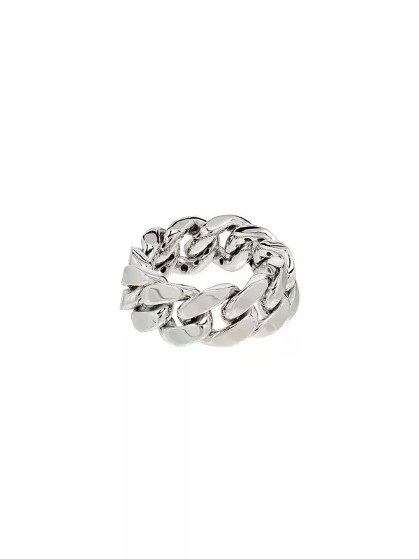 Shay 18k White Gold Pavé Diamond Link Ring