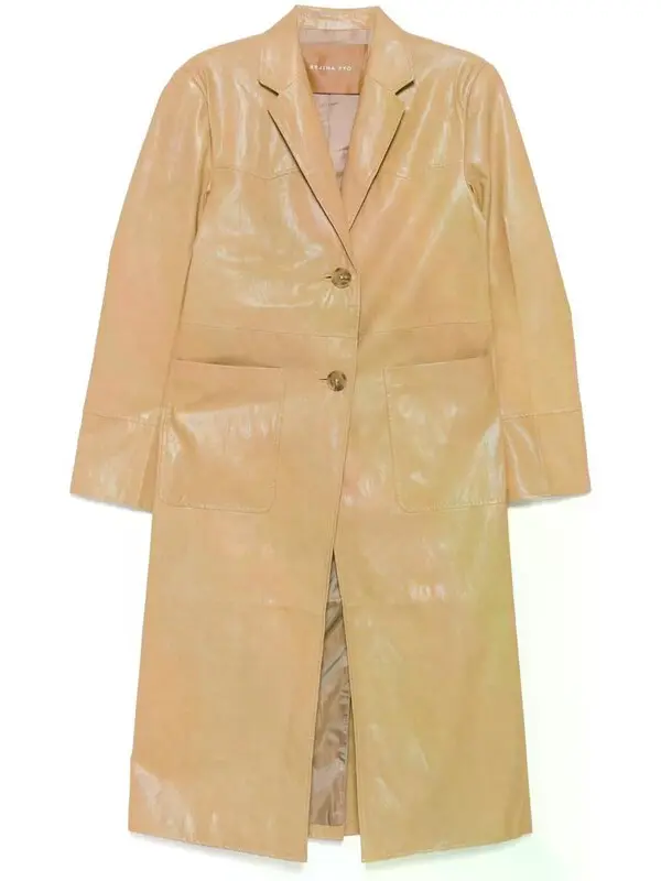 REJINA PYO Atlas Single-breasted Coat - Neutrals