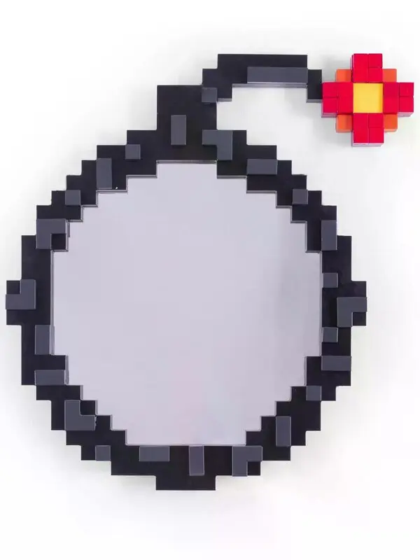 SELETTI Pixel Wall Mirror - Grey