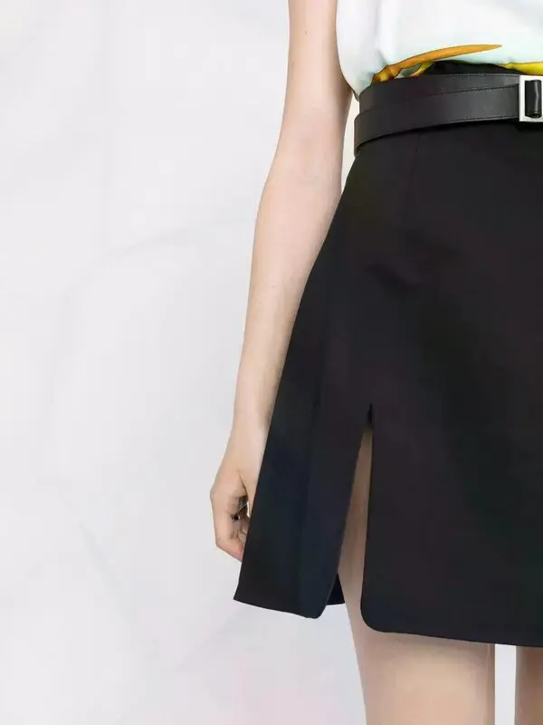 AMBUSH High Waisted A-line Skirt With Front Slits