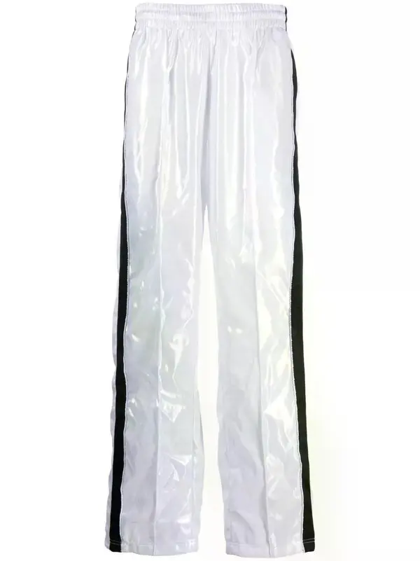 VTMNTS Contrasting-border Track Pants - Silver