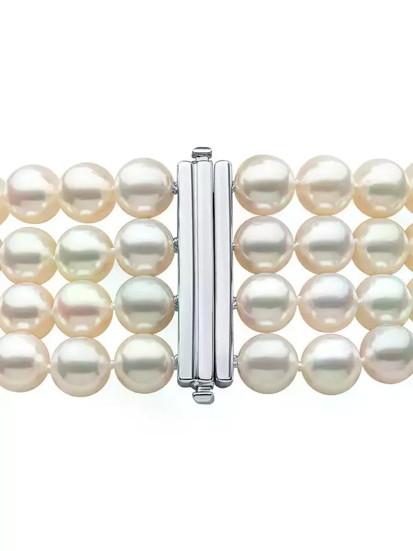Yoko London 18k White Gold Pearl And Diamond Necklace - Silver