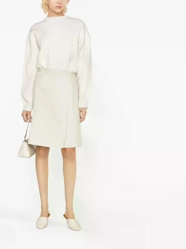 JOSEPH Round Neck Knitted Jumper - Neutrals