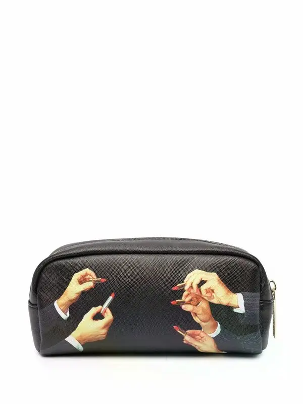 SELETTI Lipstick Wash Bag - Black