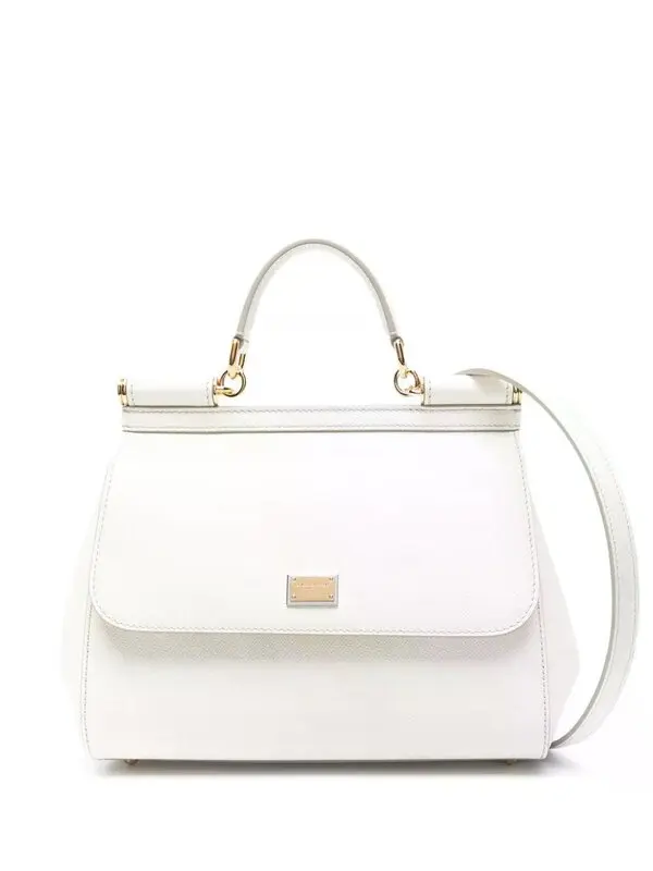 Dolce & Gabbana Large Sicily Tote Bag - White