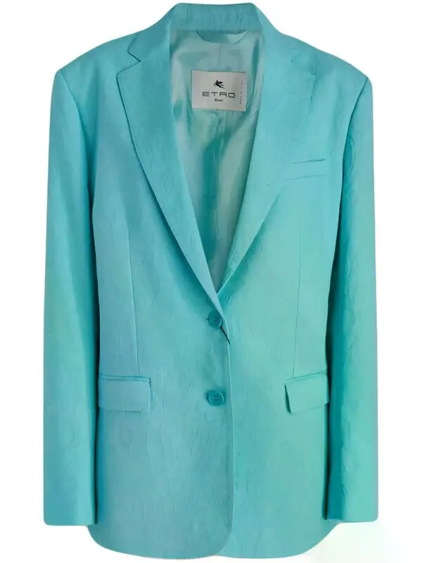 Etro Jacquard Blazer - Blue