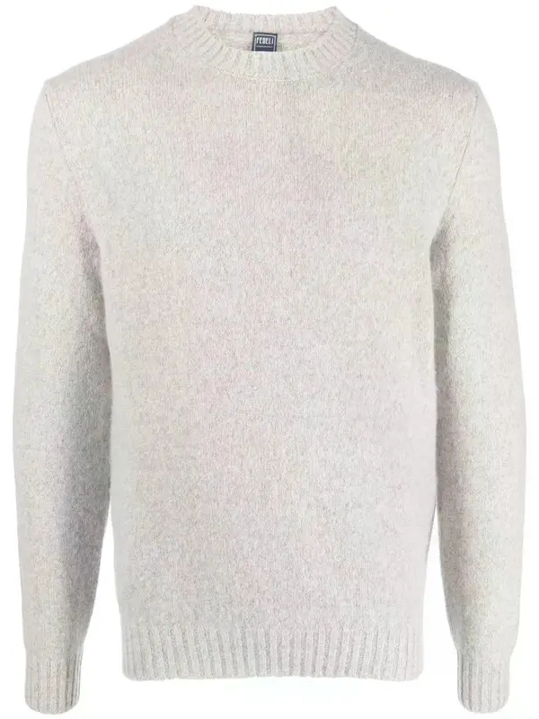 Fedeli Long-sleeve Crew-neck Jumper