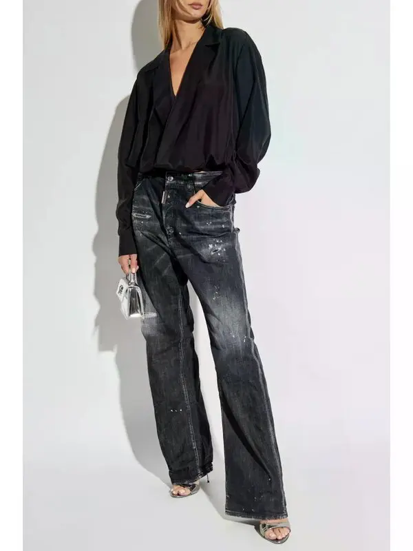 Dsquared2 Silk Blouse With Chain Detail