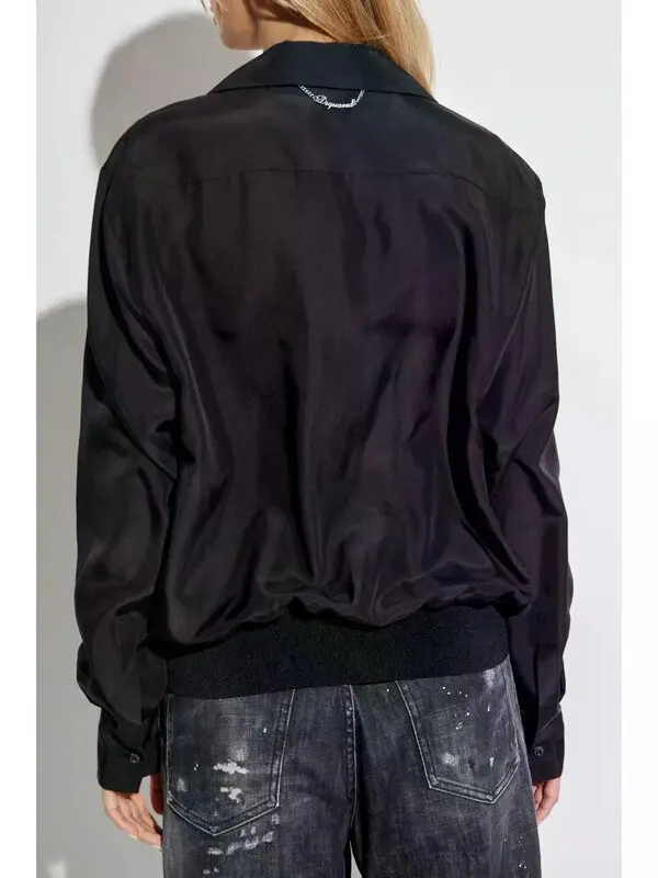 Dsquared2 Silk Blouse With Chain Detail