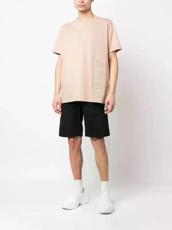 Balmain Logo-embossed Cotton T-shirt