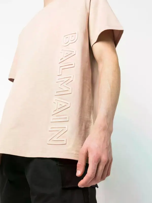 Balmain Logo-embossed Cotton T-shirt