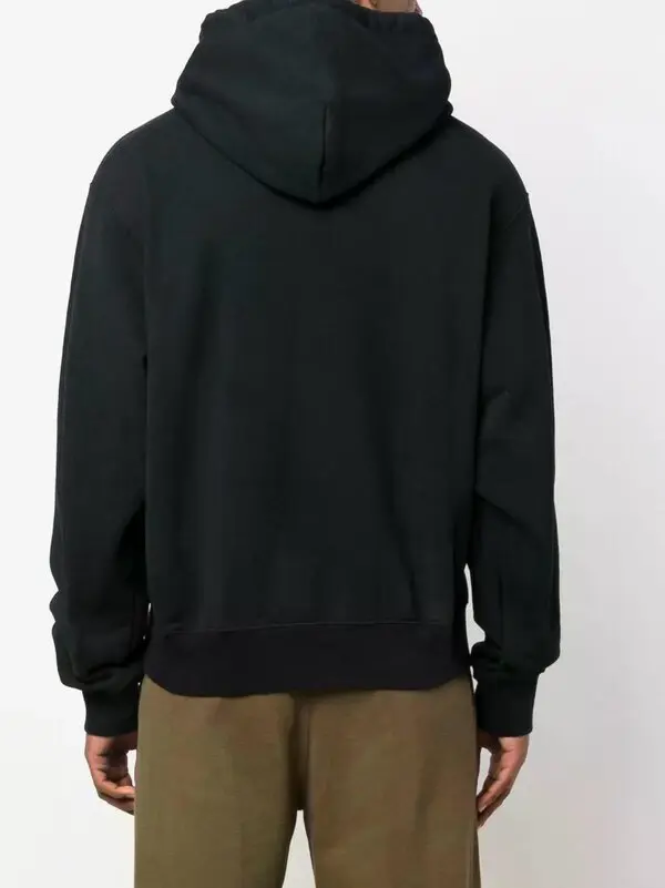 Heron Preston Logo-print Organic Cotton Hoodie - Black